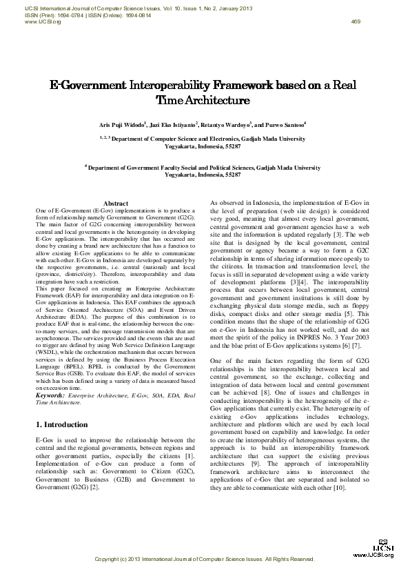 (PDF) Government Interoperability Framework Framework Framework