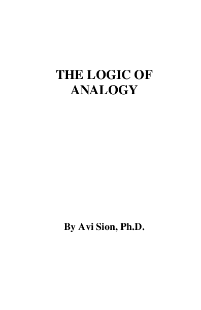 (PDF) THE LOGIC OF ANALOGY