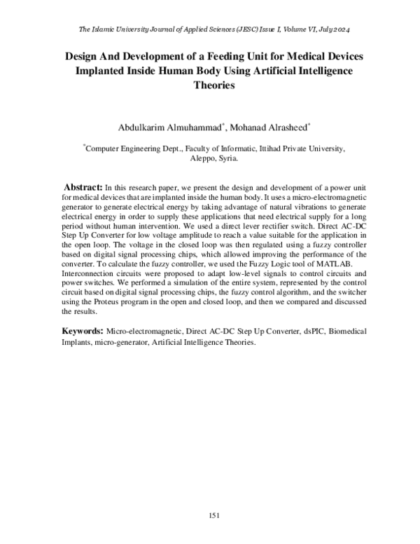 (PDF) Design And Development of a Feeding Unit for Medical Devices ...