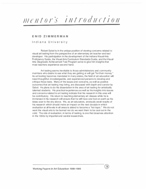 (PDF) Mentor's Introduction