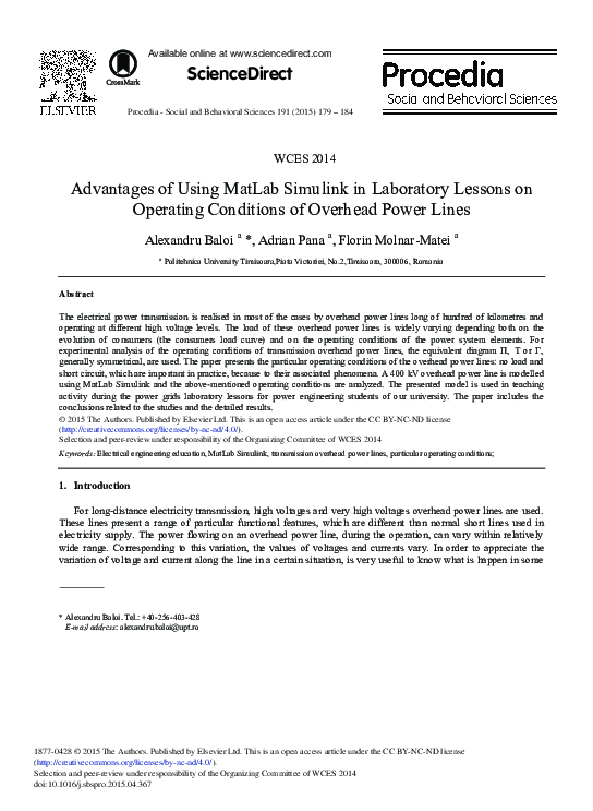 (PDF) Advantages of Using MatLab Simulink in Laboratory Lessons on ...