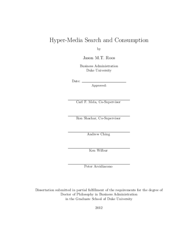 (PDF) Hyper-Media Search and Consumption