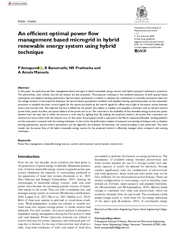 (PDF) An efficient optimal power flow management based microgrid in hybrid renewable energy ...