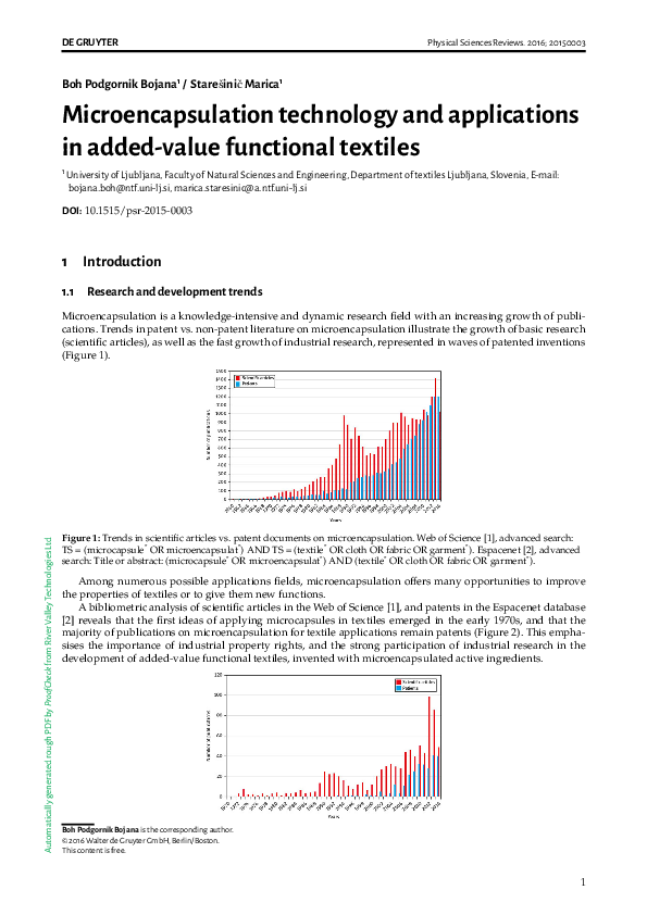 (PDF) Microencapsulation technology and applications in added-value ...