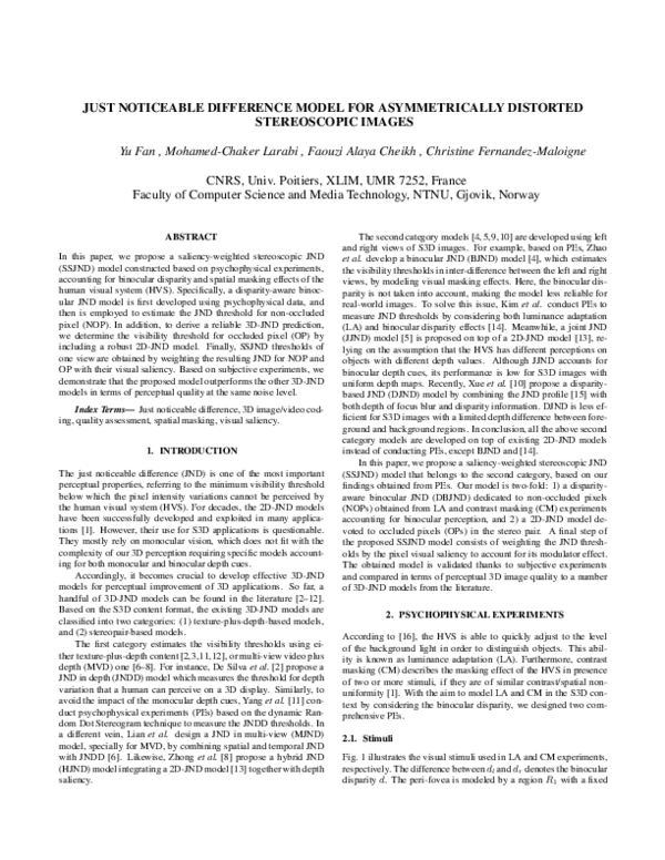 (PDF) Just Noticeable Difference Model for Asymmetrically Distorted ...