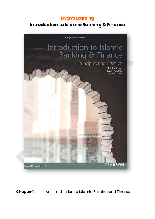 (PDF) Introduction to Islamic Banking & Finance
