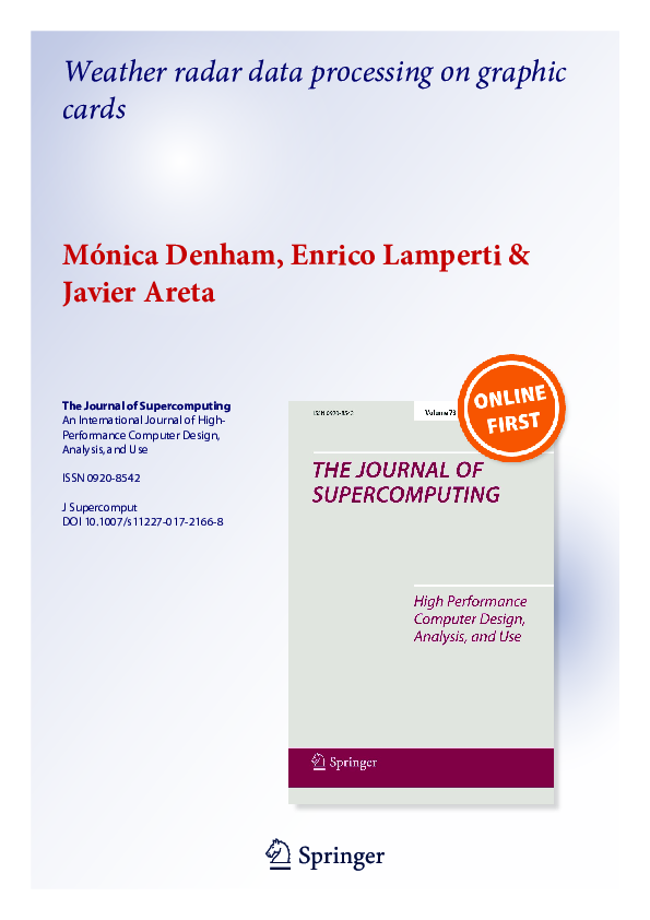 (PDF) Weather radar data processing on graphic cards