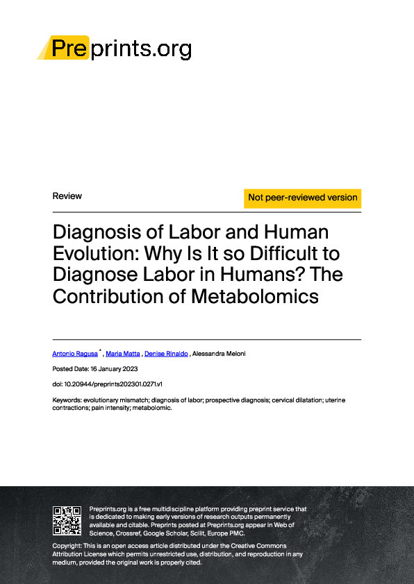 (PDF) Diagnosis of Labor and Human Evolution: Why Is It so Difficult to ...