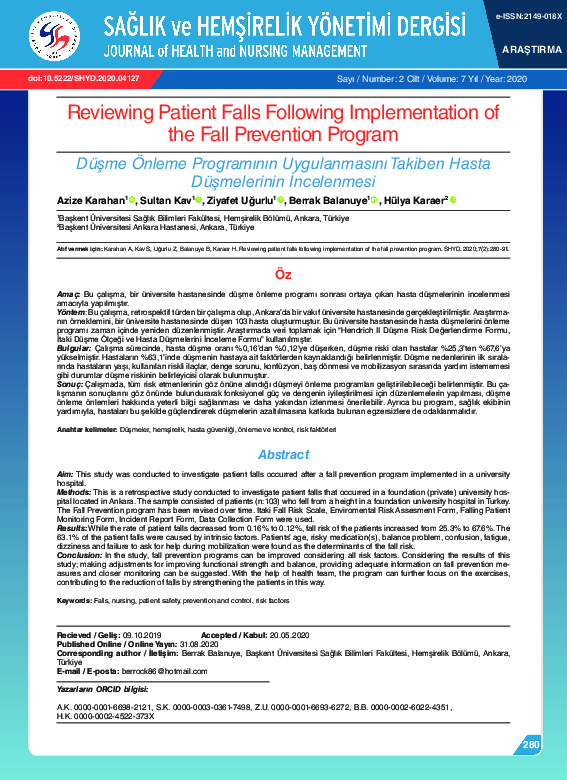 (PDF) Reviewing Patient’s Falls Following Implementation of the Fall ...