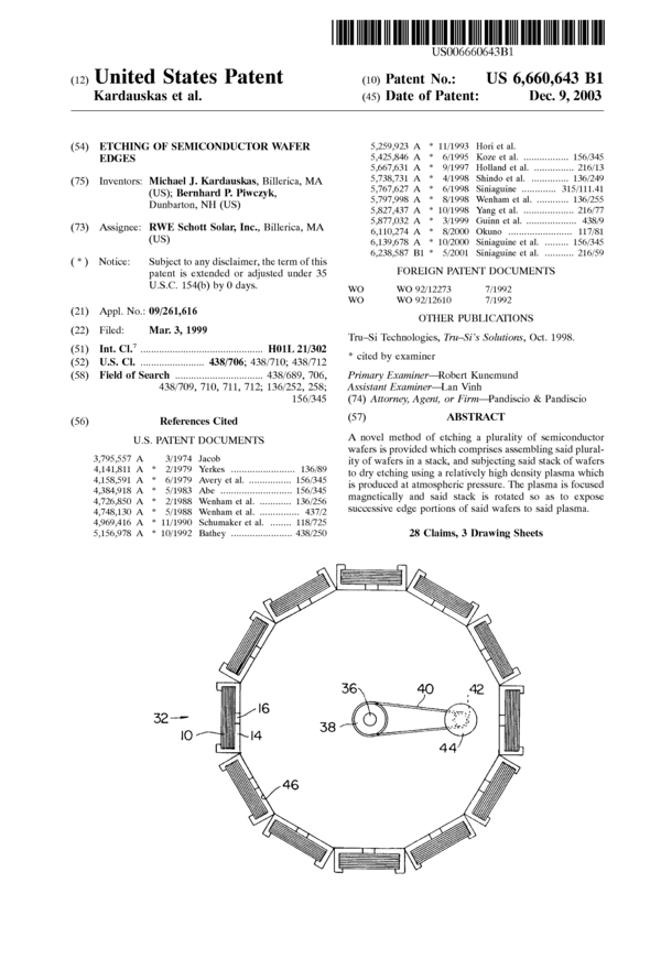 (PDF) Etching Of Semiconductor Wafer Edges