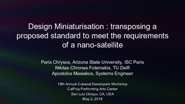 (PDF) Design Miniaturisation: transposing a proposed standard to meet ...