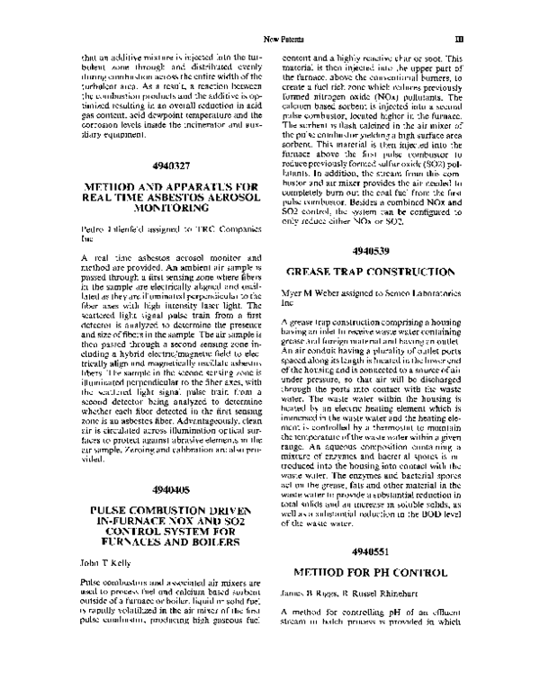 (PDF) Method and apparatus for real time asbestos aerosol monitoring