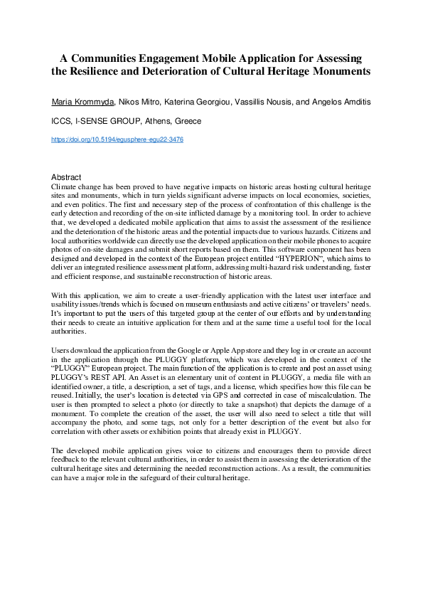 (PDF) A Communities Engagement Mobile Application for Assessing the ...