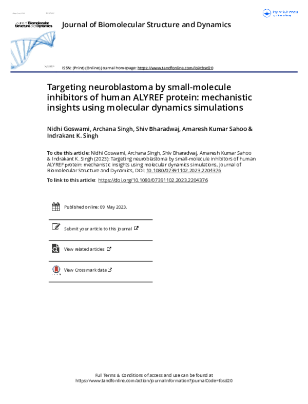 (PDF) Targeting neuroblastoma by small-molecule inhibitors of human ...