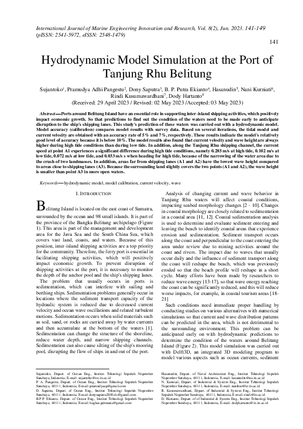 (PDF) Hydrodynamic Modeling at Tanjung Rhu Port