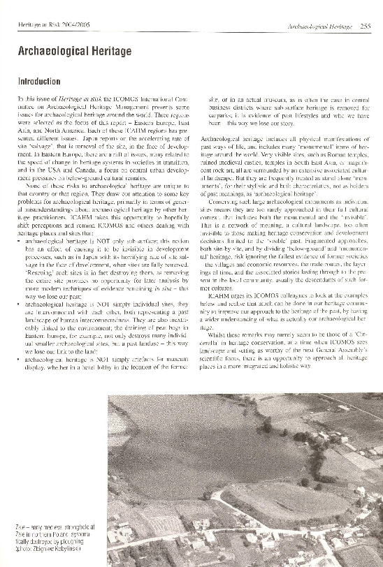 (PDF) Archaeological Heritage