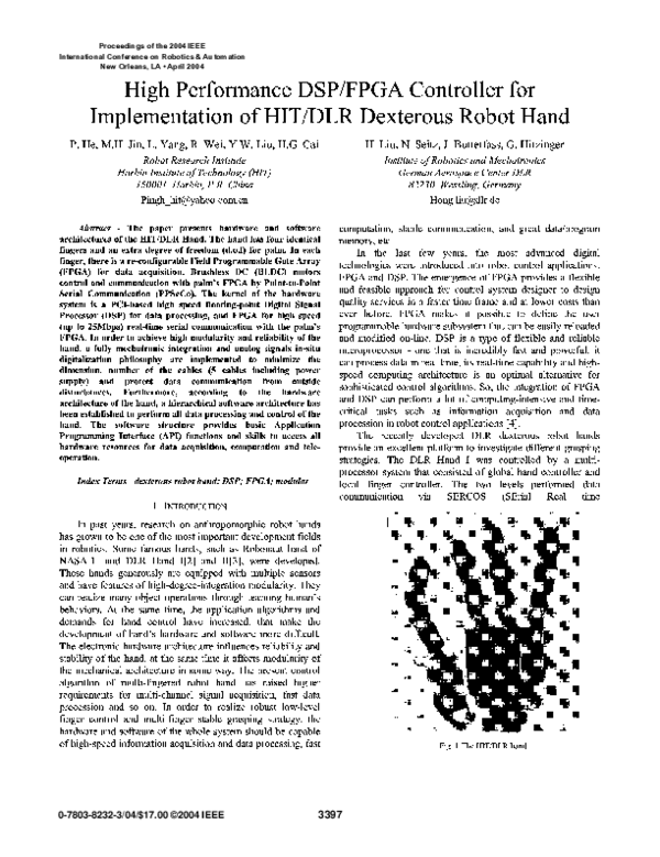 (PDF) High performance DSP/FPGA controller for implementation of HIT ...