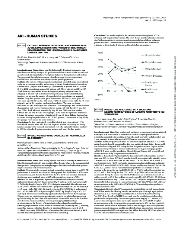 (PDF) AKI - human studies