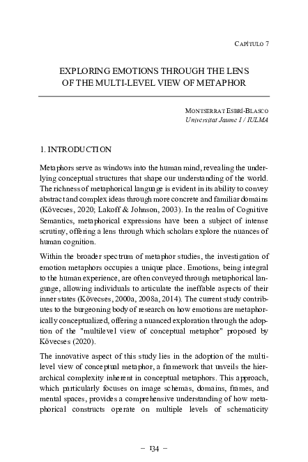 (PDF) EXPLORING EMOTIONS THROUGH THE LENS OF THE MULTI-LEVEL VIEW OF ...