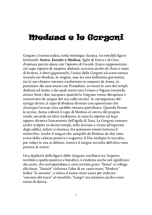 (PDF) Medusa e le Gorgoni (ediz 2024)