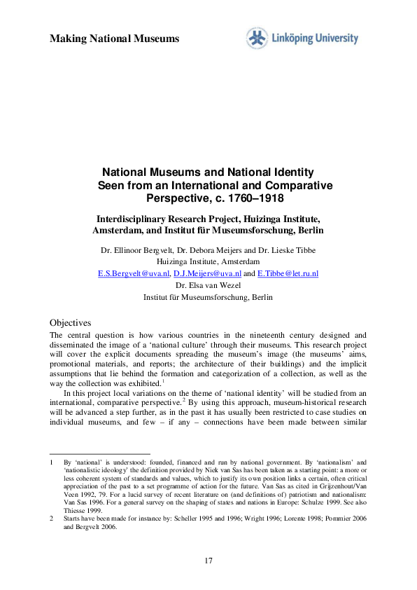 (PDF) Making National Museums