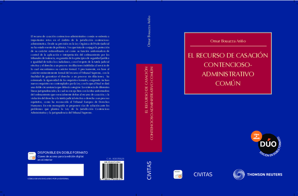 (PDF) El recurso de casación contencioso-administrativo común. Estudio ...