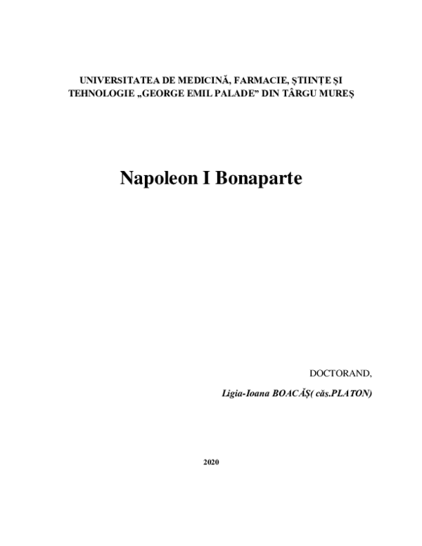 (PDF) Napoleon Bonaparte