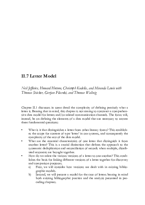 (PDF) Letter Model