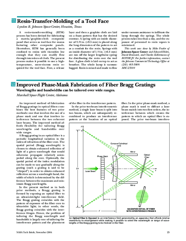 (PDF) Resin-Transfer-Molding of a Tool Face