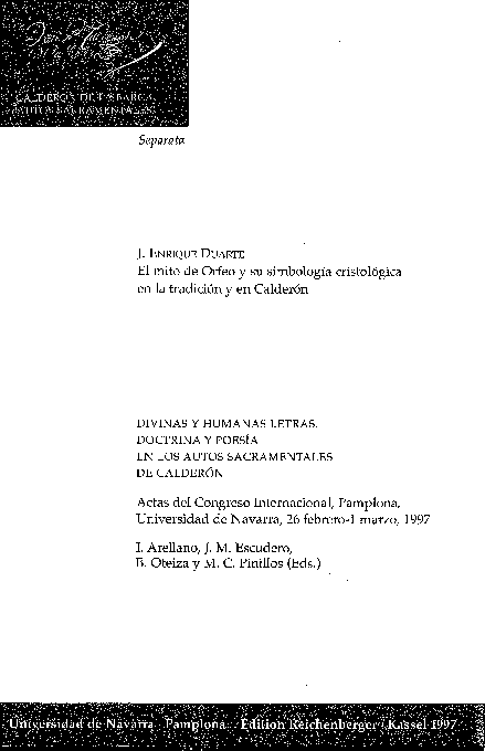 (PDF) El mito de Orfeo y su simboligía cristológica en la tradición y ...