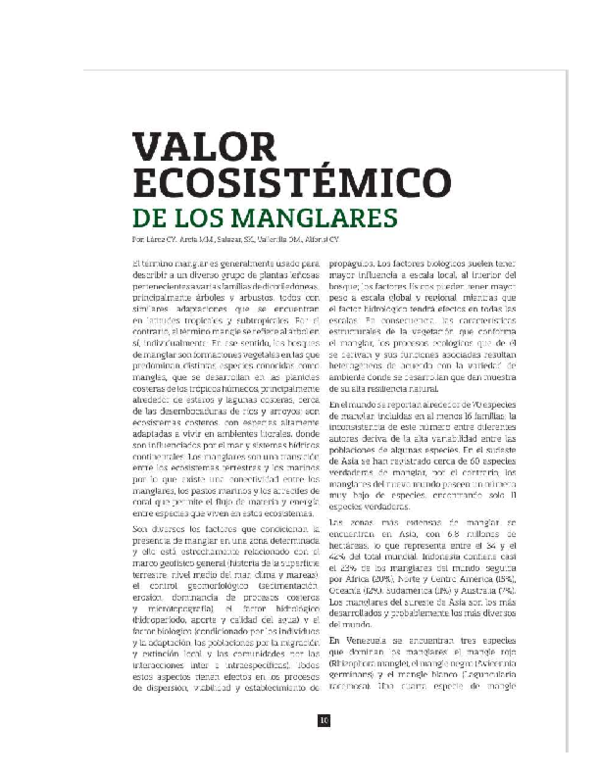 (PDF) Larez Arcia SALAZAR Vallenilla y Alfonsi 2024 Valor ecosistemico ...