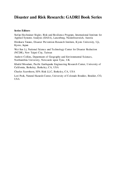 (PDF) Disaster Risk Reduction and Resilience