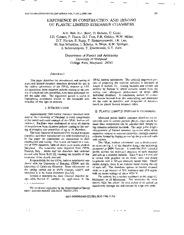 (PDF) Experience in construction and testing of plastic limited ...