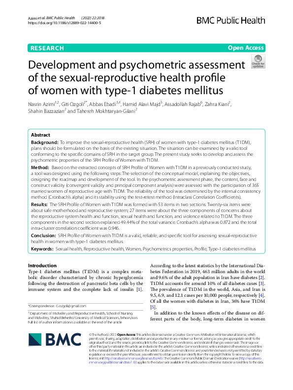 (PDF) Development and psychometric assessment of the sexual ...