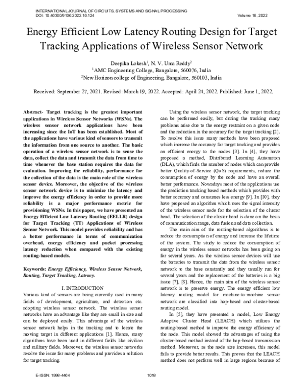 (PDF) Efficient Routing for Wireless Sensor Networks