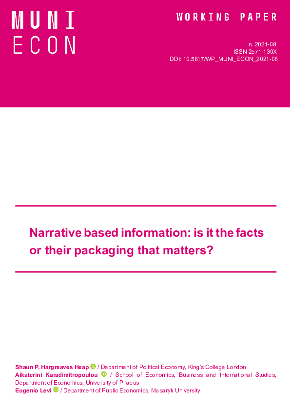 (PDF) Narrative based information: is it the facts or their packaging ...