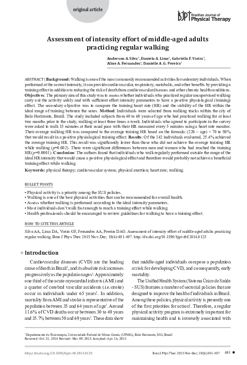 (PDF) Assessment of intensity effort of middle-aged adults practicing ...