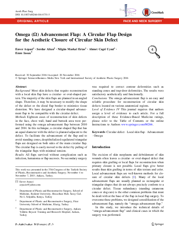 (PDF) Omega (Ω) Advancement Flap: A Circular Flap Design for the ...