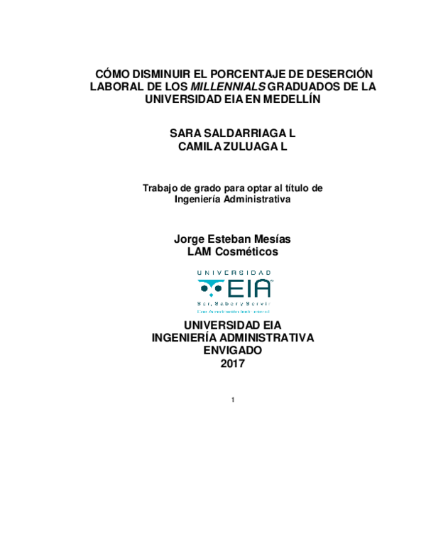 (PDF) Cómo disminuir el porcentaje de deserción laboral de los ...