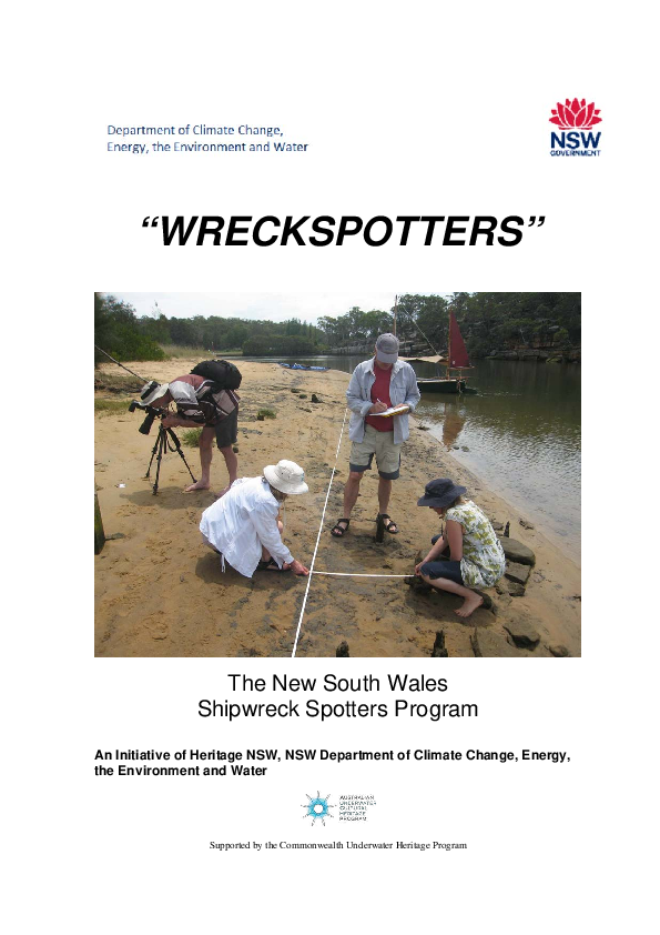 (PDF) Wreckspotters: The NSW Shipwreck Spotters Program