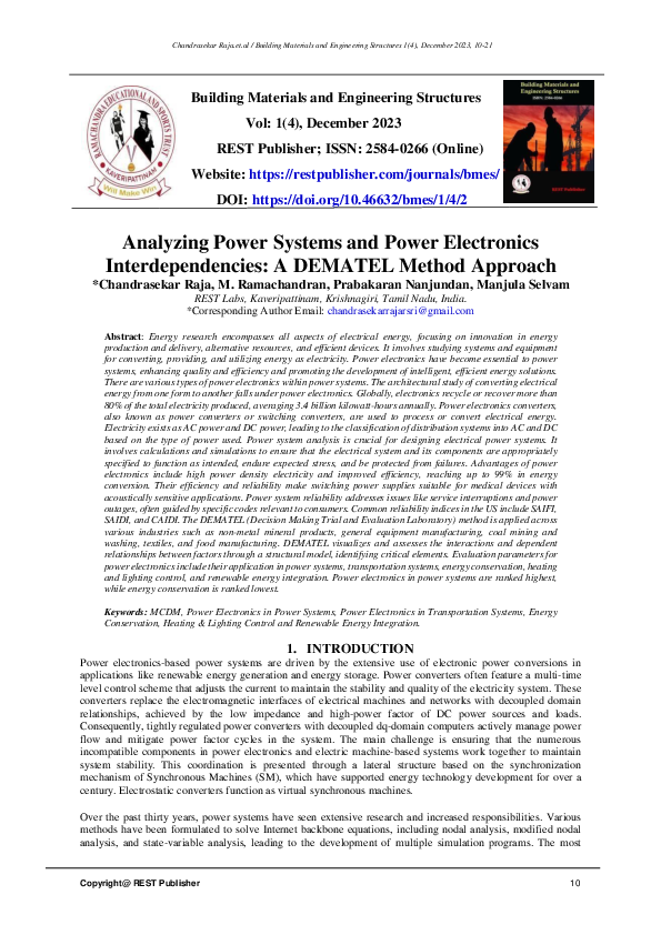(PDF) Analyzing Power Systems and Power Electronics Interdependencies ...
