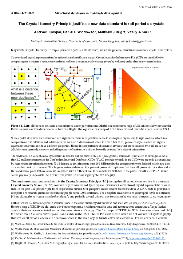 (PDF) The crystal isometry principle justifies a new data standard for ...