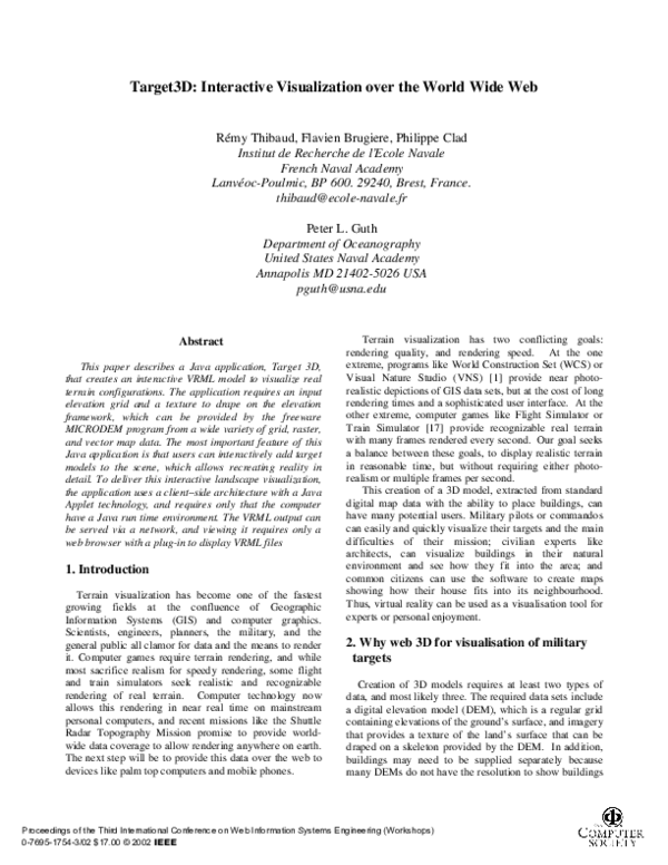 (PDF) Target3D: interactive visualization over the world wide web