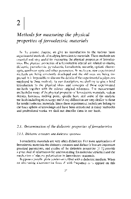 (PDF) Ferroelectric Materials and Their Applications