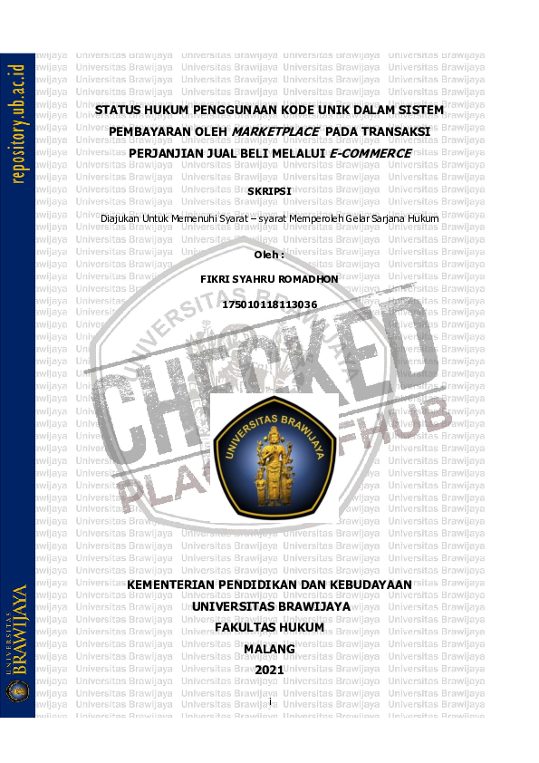 (PDF) Status Hukum Penggunaan Kode Unik Dalam Sistem Pembayaran Oleh ...