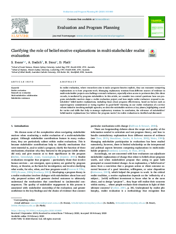 (PDF) Clarifying the role of belief-motive explanations in multi ...