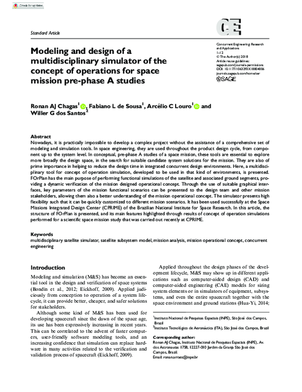 (PDF) Modeling and design of a multidisciplinary simulator of the ...