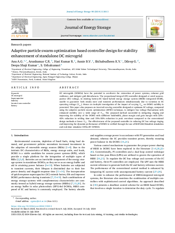 (PDF) Journal of Energy Storage