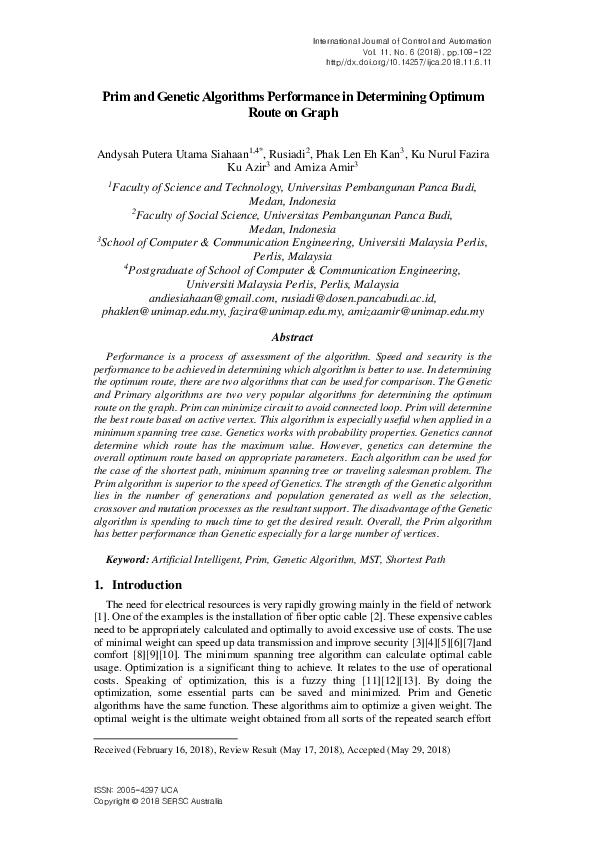 (PDF) Prim and Genetic Algorithms Performance in Determining Optimum ...