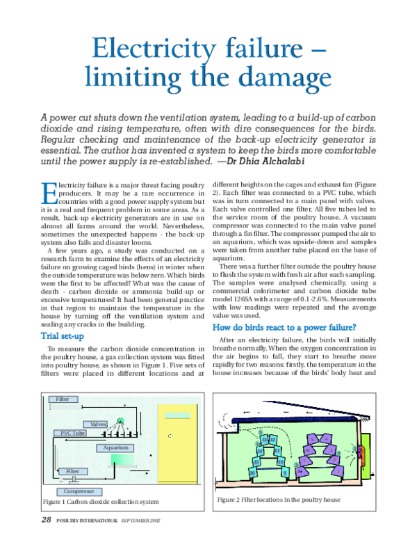 (PDF) Electricity failure